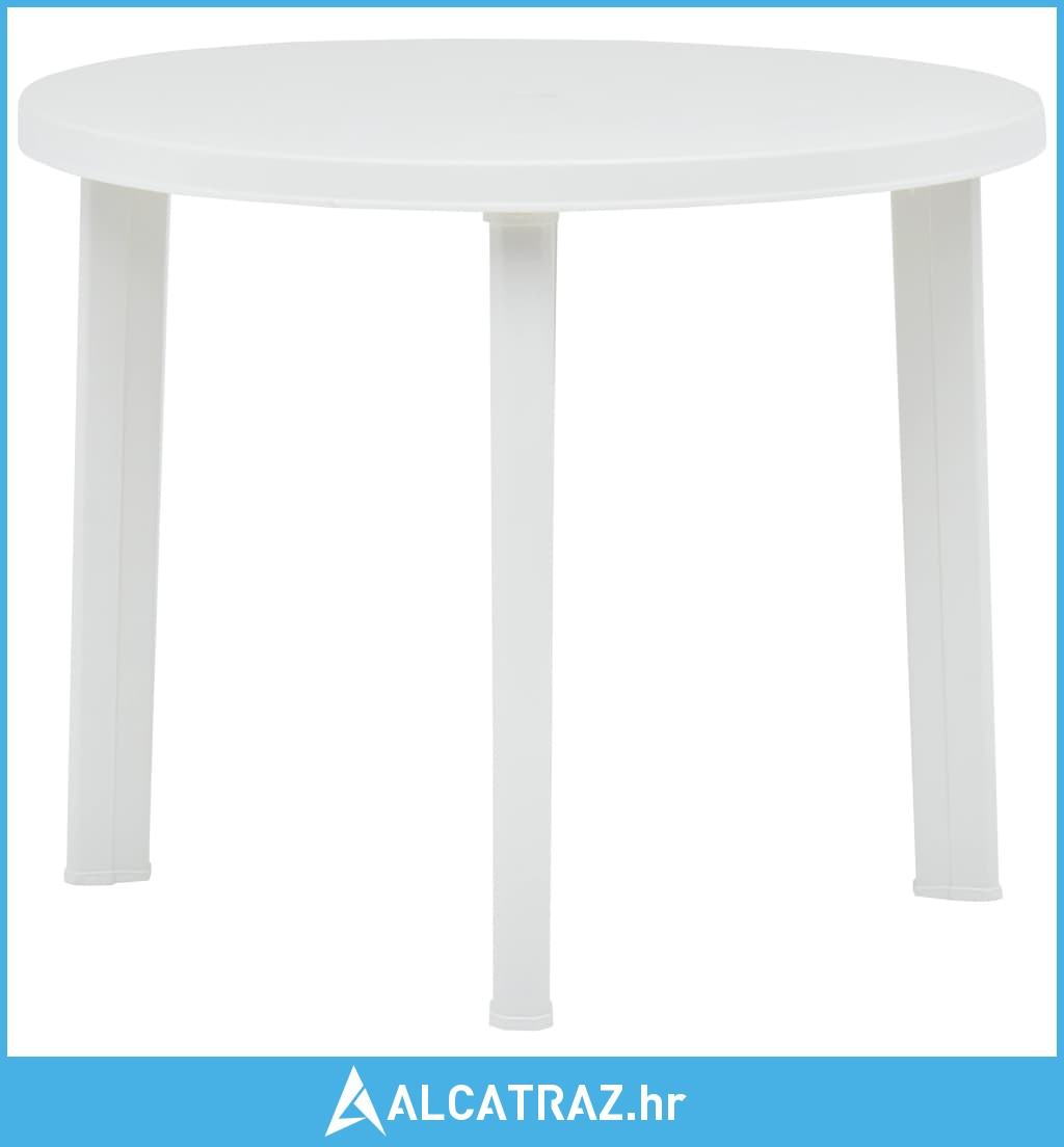 Vrtni stol bijeli 89 cm plastični - NOVO