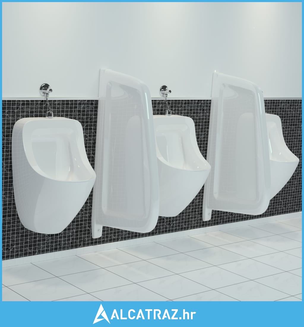 Zidna pregrada za pisoar keramička bijela - NOVO