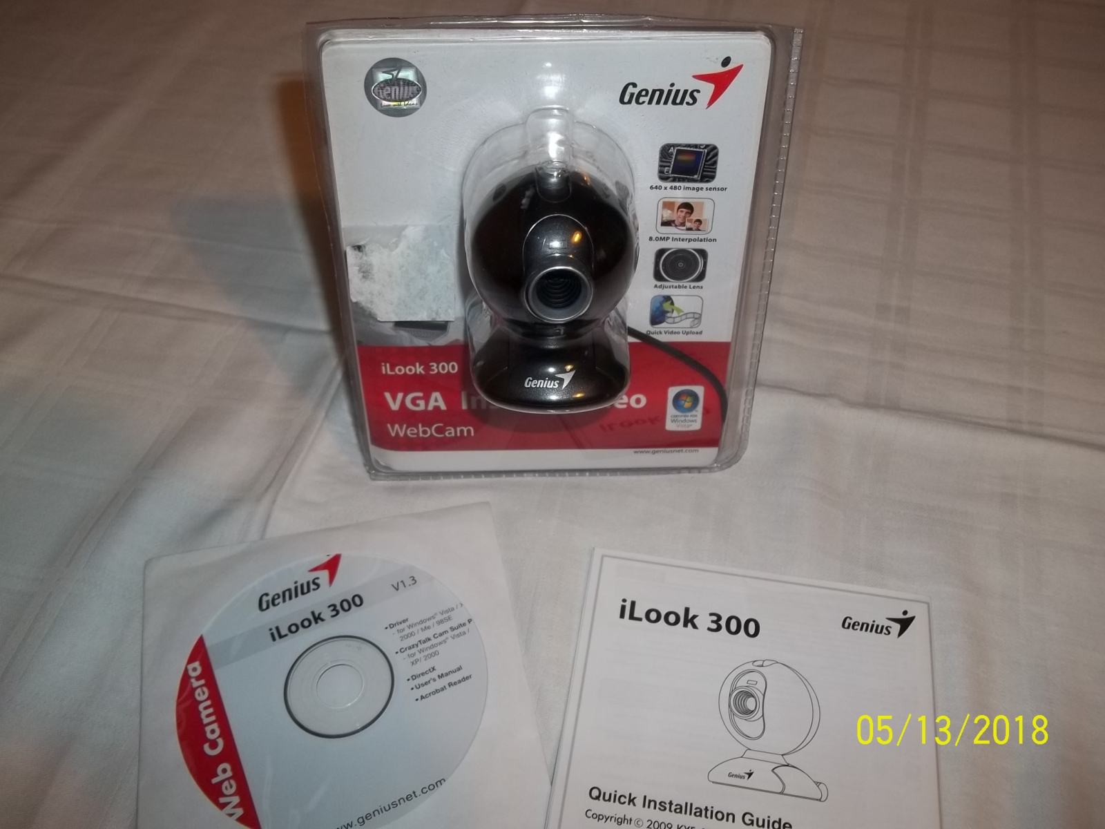 Genius iLOOK 300 web camera 8.0MP - NOVO!