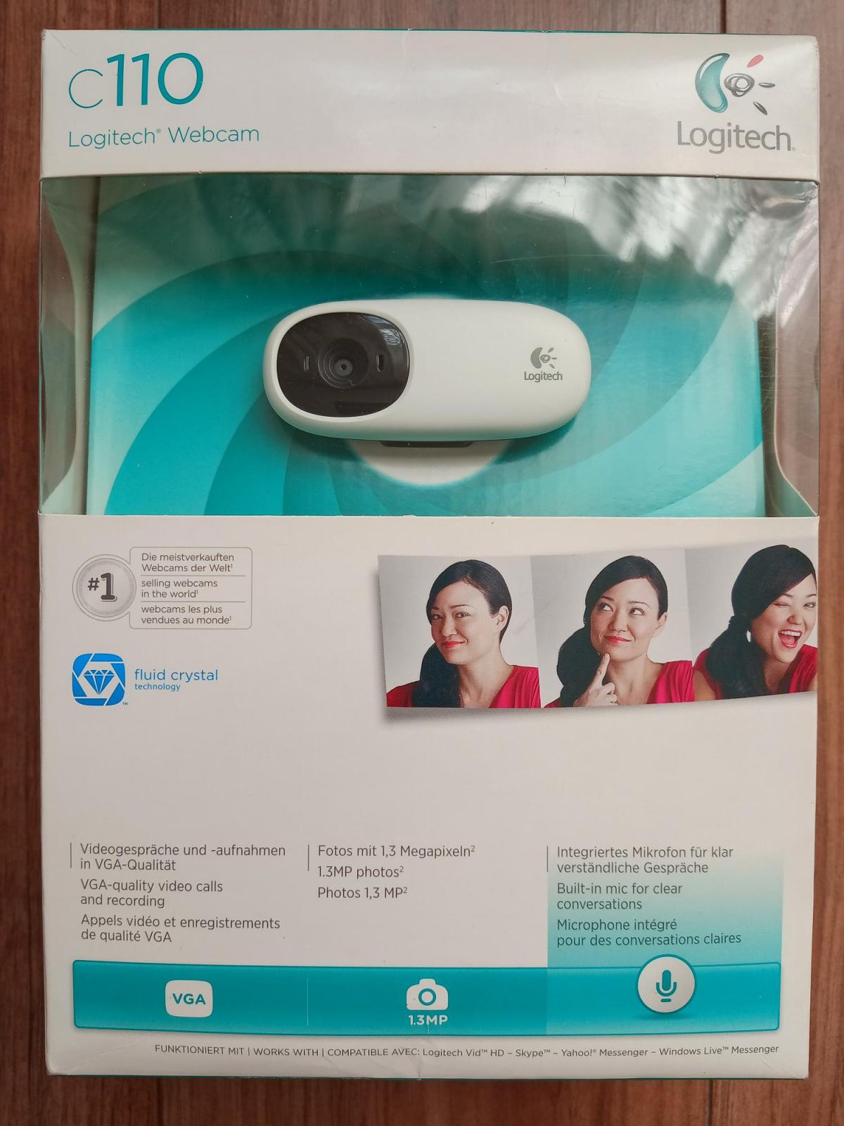 LOGITECH C110 WEB KAMERA, NOVO, ZAPAKIRANO, NEKORIŠTENO