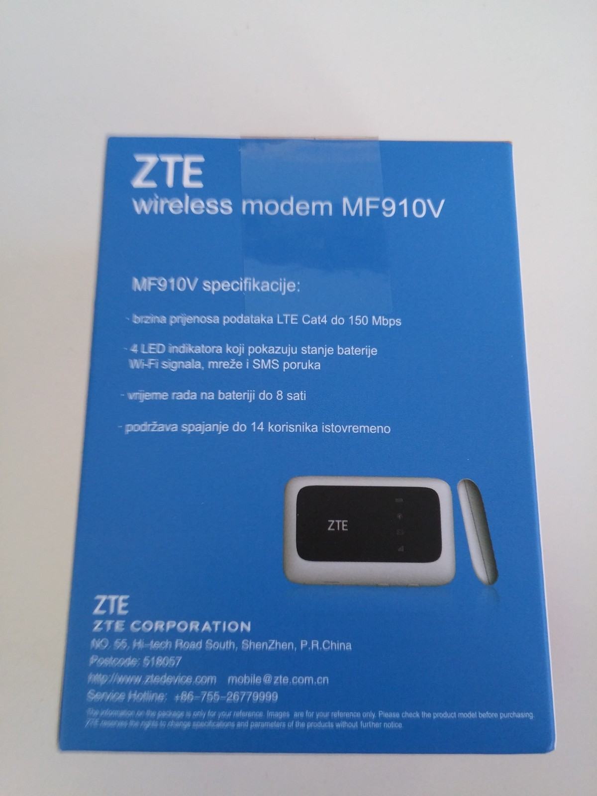 4G internet wireless modem, router ZTE MF910V