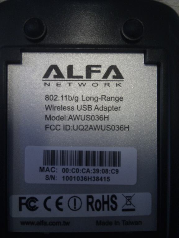 Alfa Network AWUS036H 1000mW