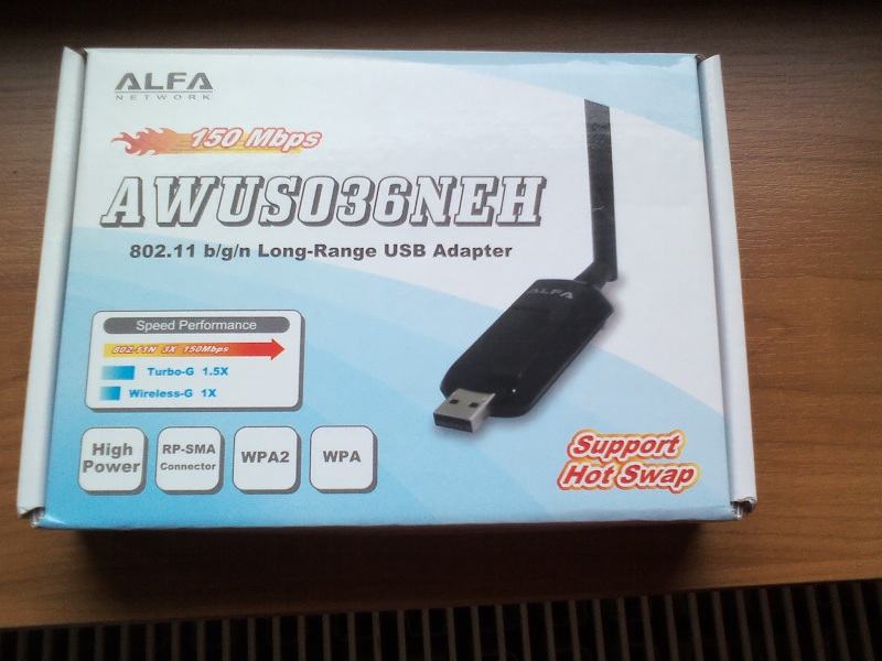 ALFA WIFI adapter (AWUS036NEH) 160KN