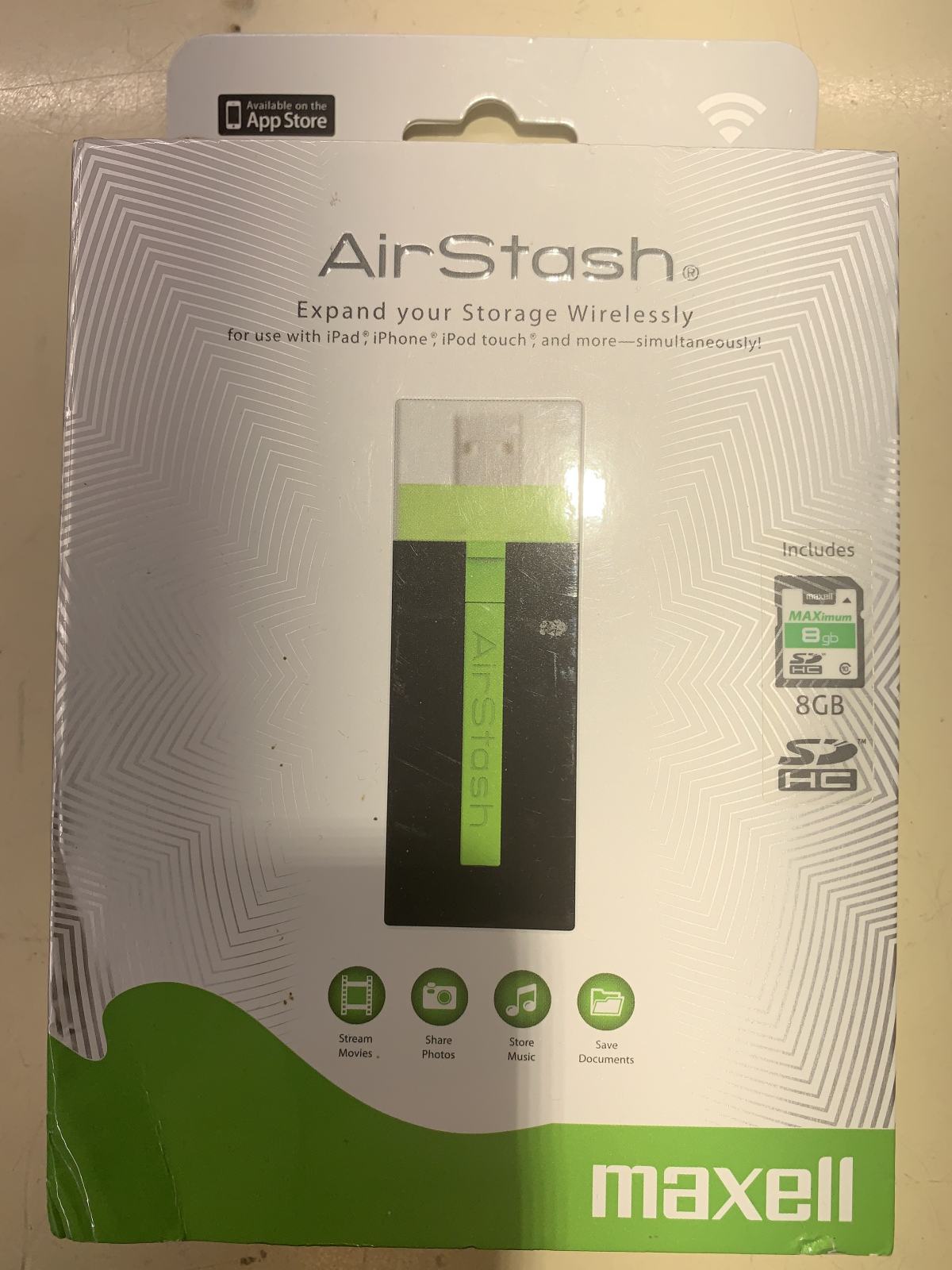 Maxell Air stash, usb stick s wirelessom