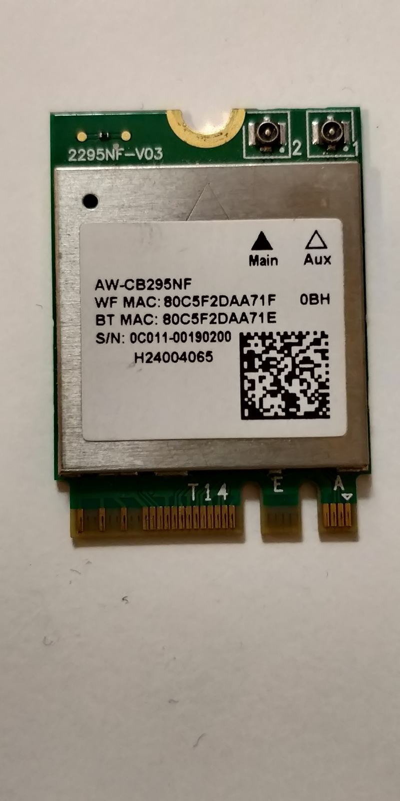 Realtek RTL8822BE WLAN WiFi Bluetooth adapter M.2 802.11AC BT4.2