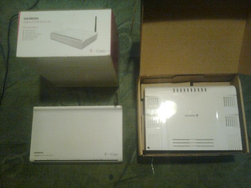 Siemens Gigaset SX 763 i Ericsson T063G optički router