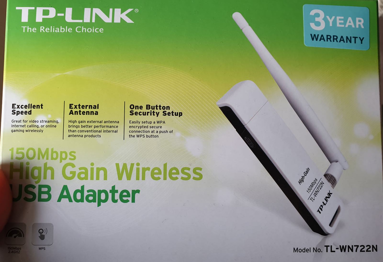 USB bežični adapter TP-Link (TL-WN722N) 150Mbps