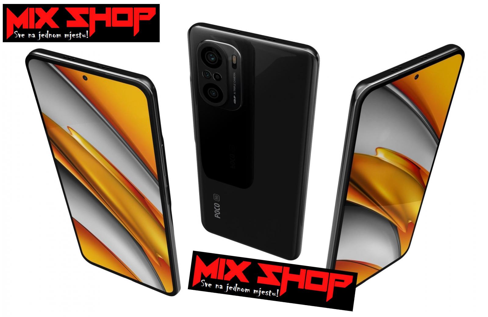 XIAOMI MI POCO F3 5G 8GB/128GB Dual CRNI *NOVO*GARANCIJA*ZAMJENA DA*