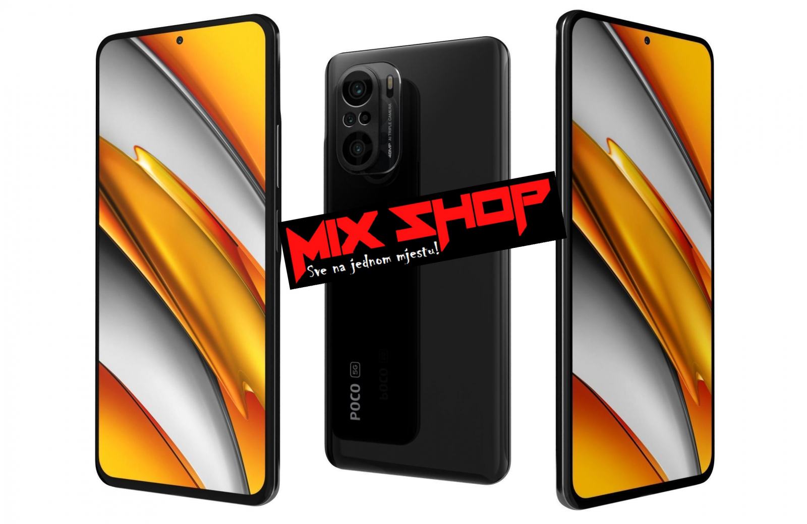 XIAOMI MI POCO F3 5G 8GB/256GB Dual CRNI *NOVO*GARANCIJA*ZAMJENA DA*