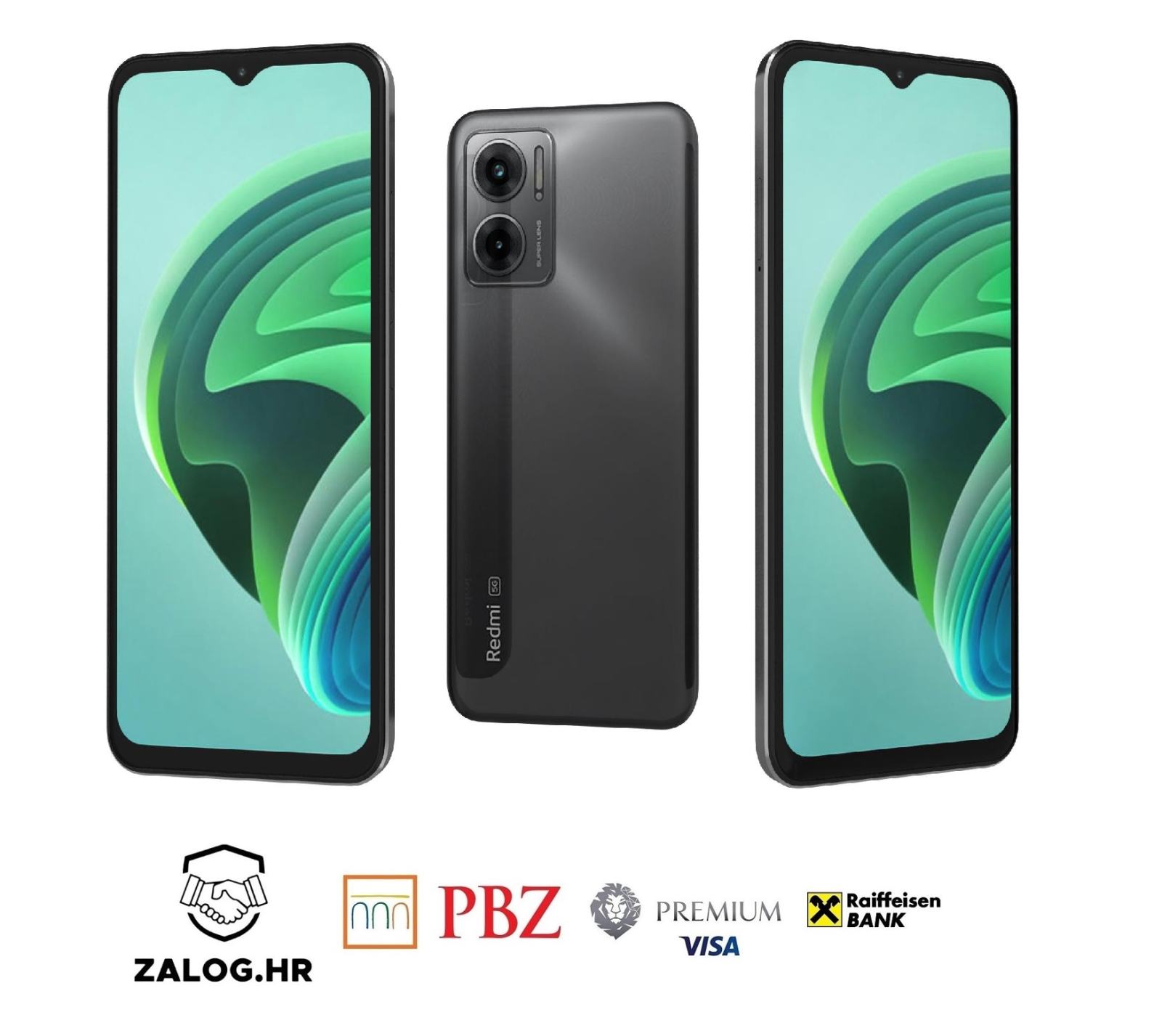 XIAOMI REDMI 10 5G 64GB CRNI ***DO 24 RATA*** R1! NOVO! GARANCIJA!