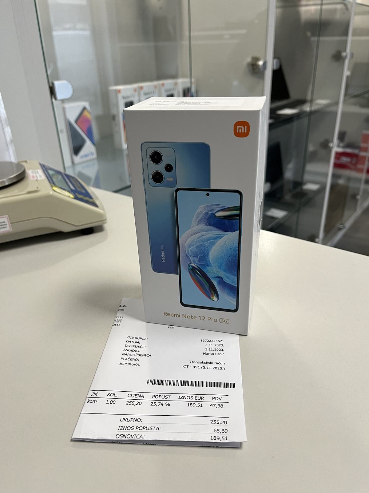 Xiaomi Redmi Note 12 Pro 5G 8/256GB, NOVO, GARANCIJA, R1 račun