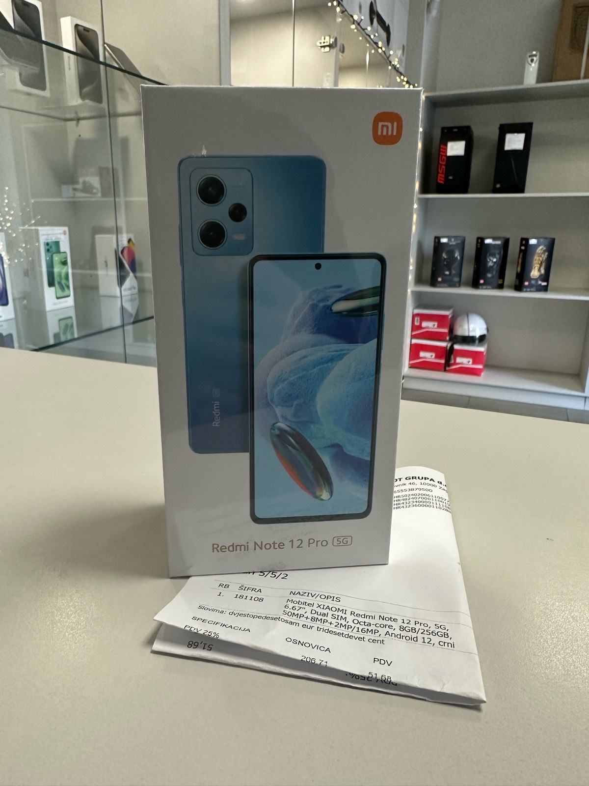 Xiaomi Redmi Note 12 Pro 5G 8/256GB, NOVO, GARANCIJA, R1 račun