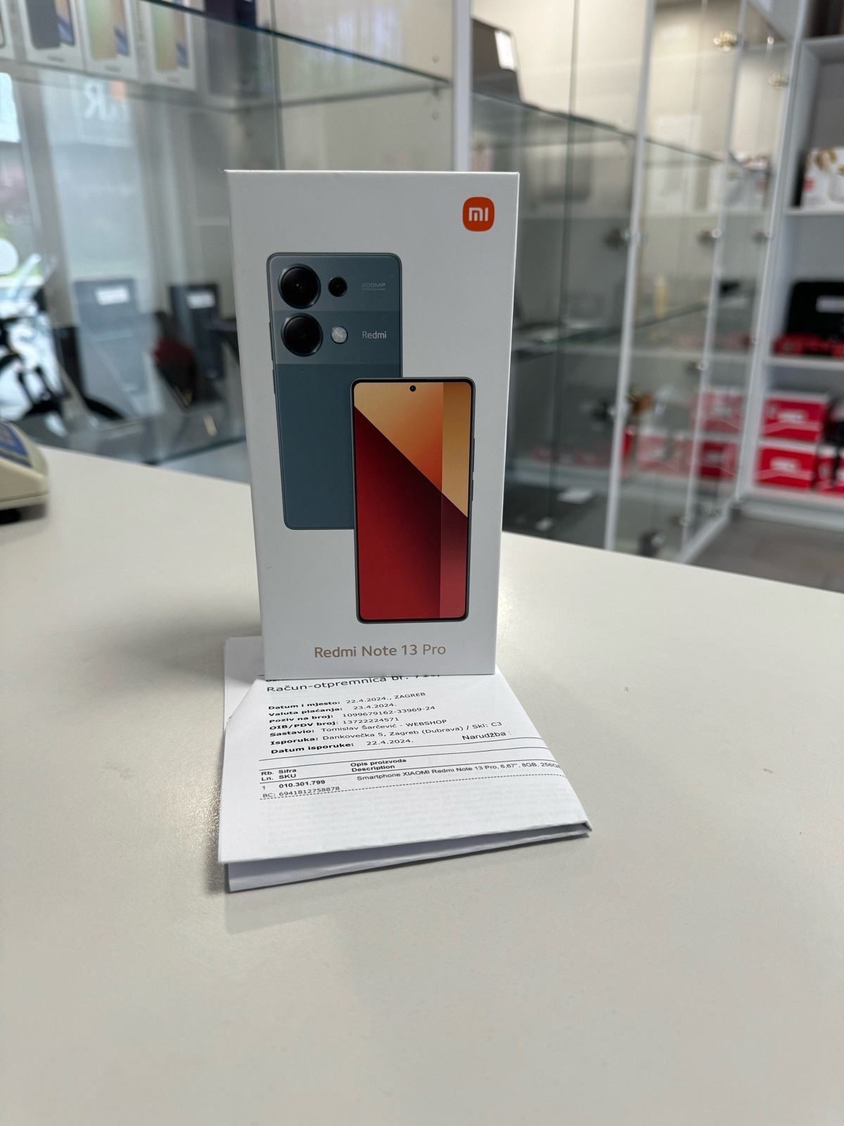 Xiaomi Redmi Note 13 Pro 8/256G, NOVO, GARANCIJA, R1 račun