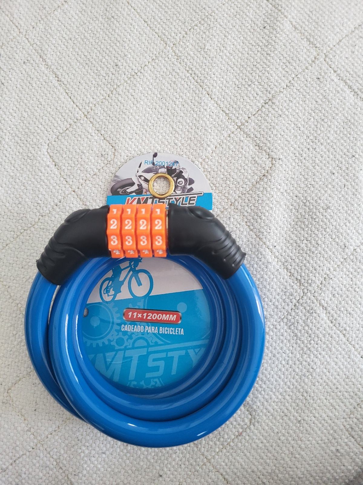 Lokot za bicikli na šifru + led svijetla