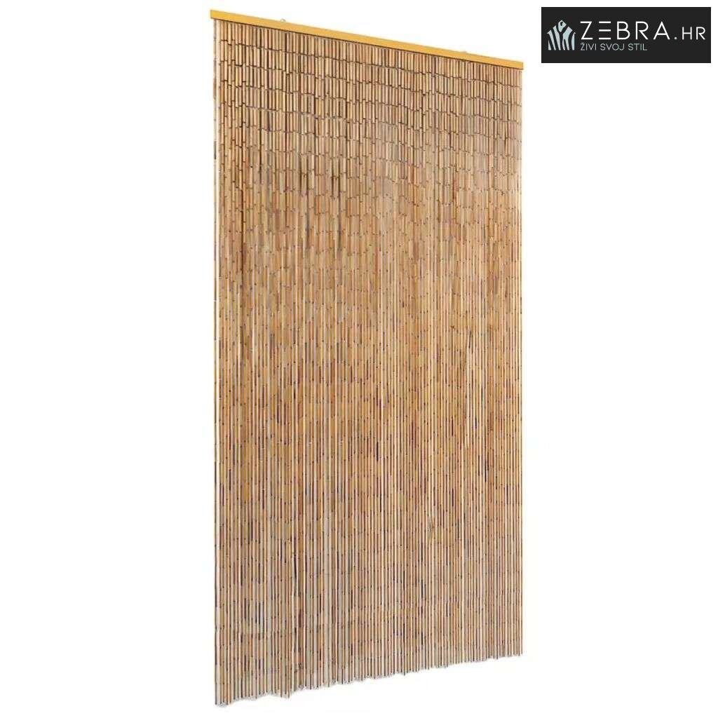 Zavjesa za vrata protiv muha Bambus 100x220 cm - Smeđa 100 x 220 cm