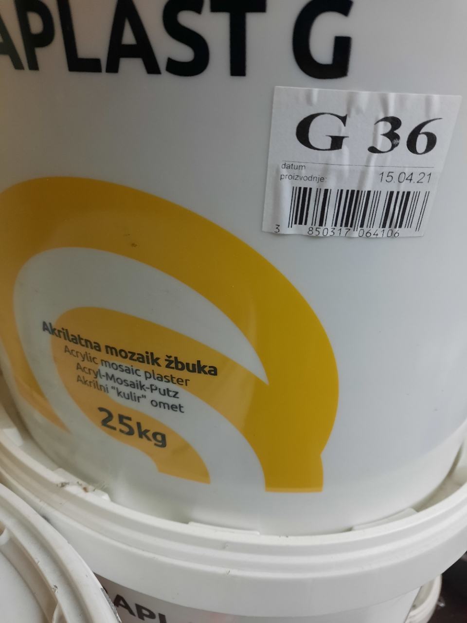 Prodajem teraplast - akrilatna mozaik žbuka 4*25kg