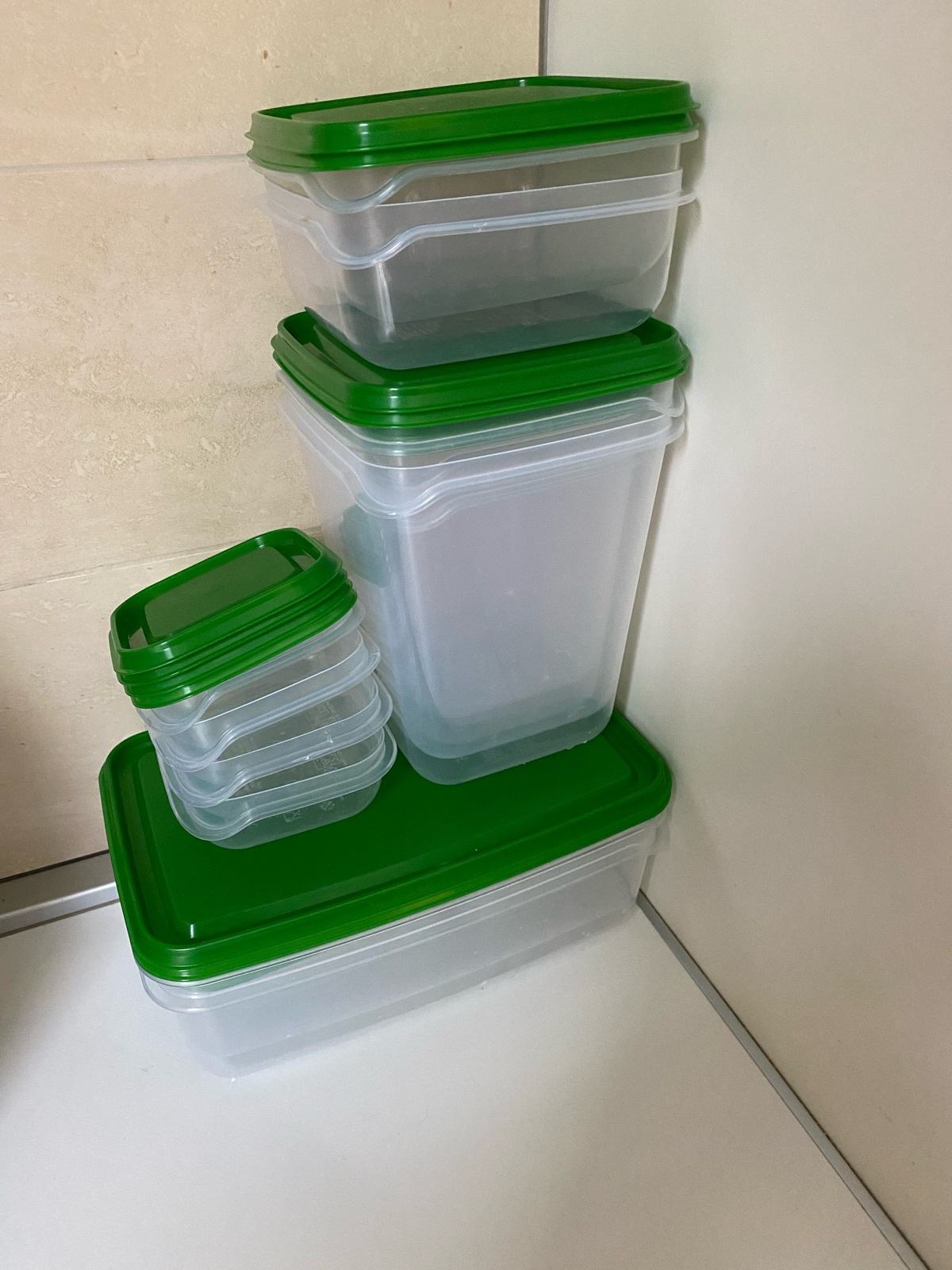 Ikea PRUTA plasticne posude 17kom