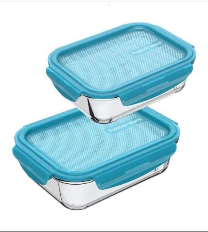 PremiaGlass Serve&Store container, 1 lt & 1,5 lt, Tupperware