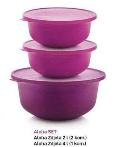 Tupperware Aloha set