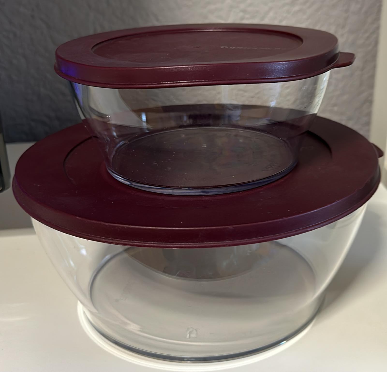 Tupperware clear posude 990ml i 2,4l