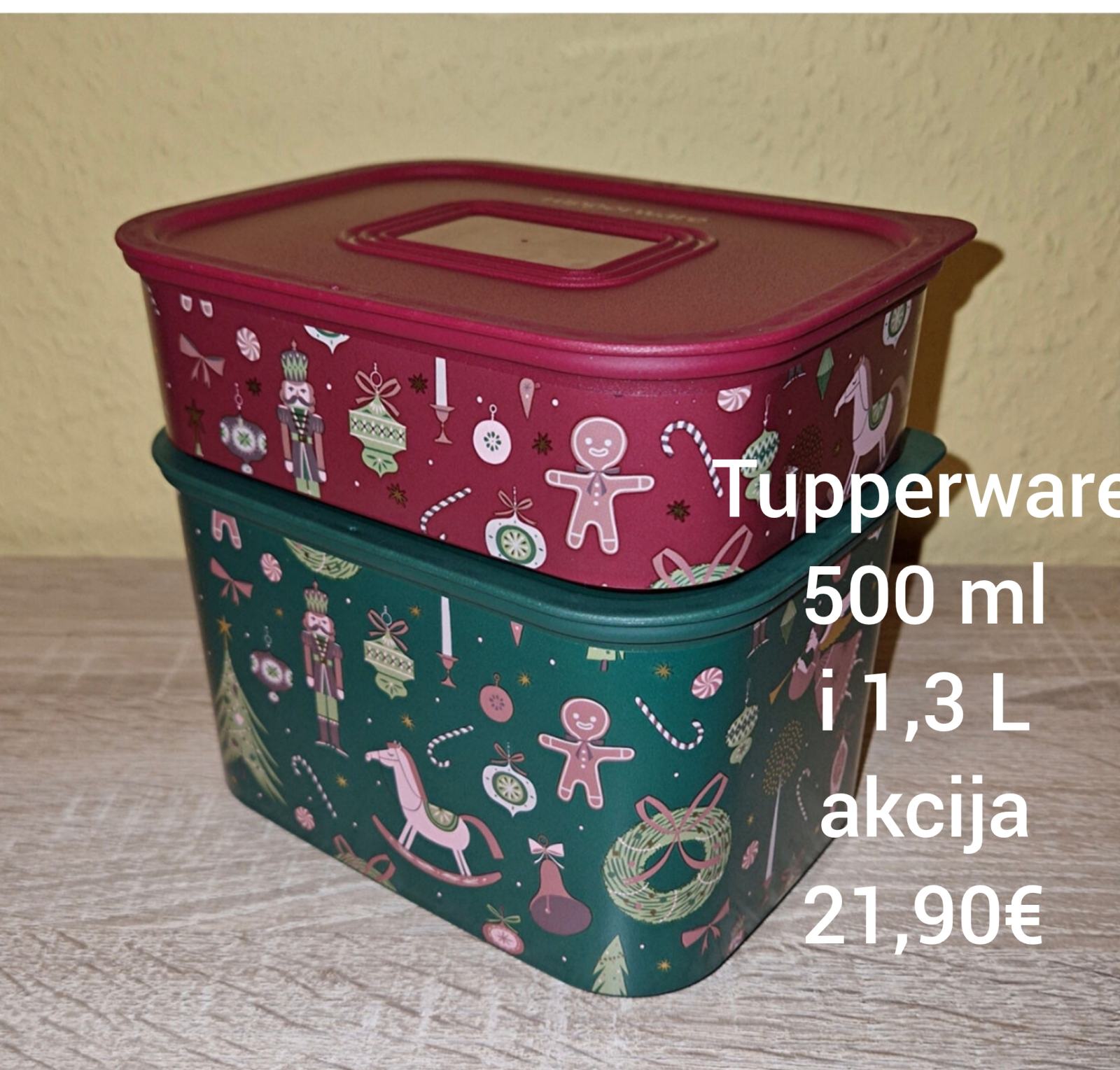 Tupperware set 500 ml i 1,3 L