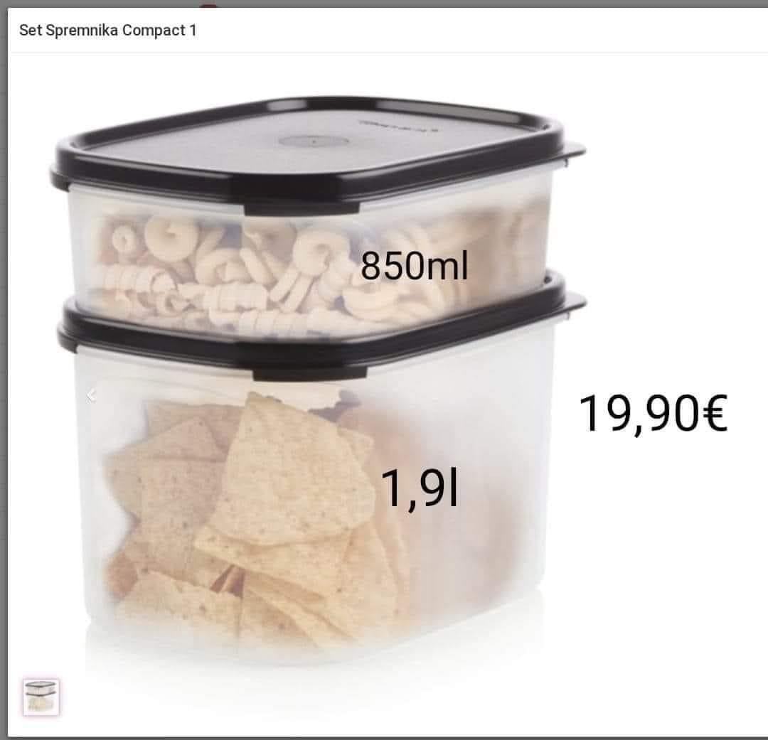 Tupperware set Compact spremnika