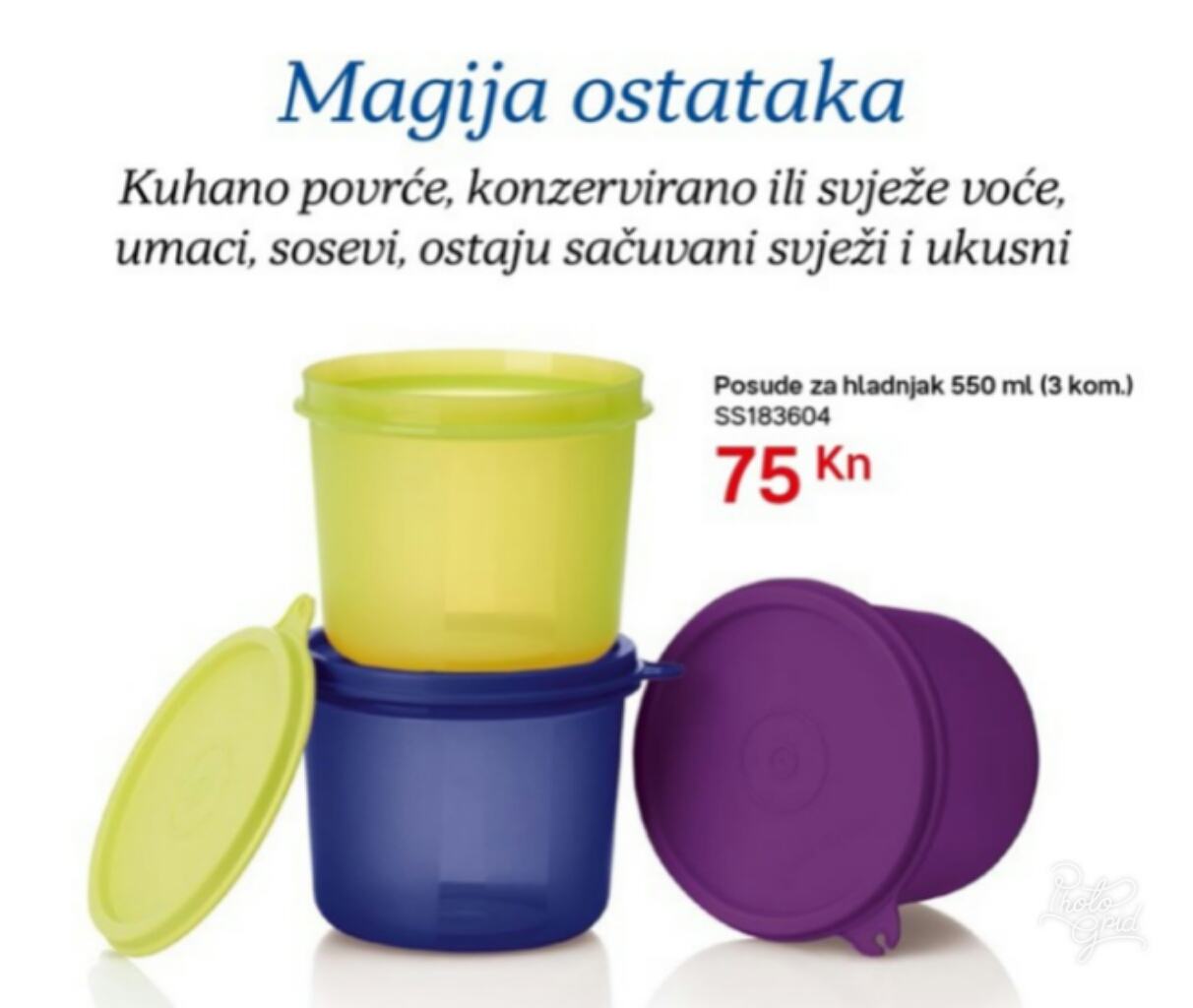 Tupperware set posuda