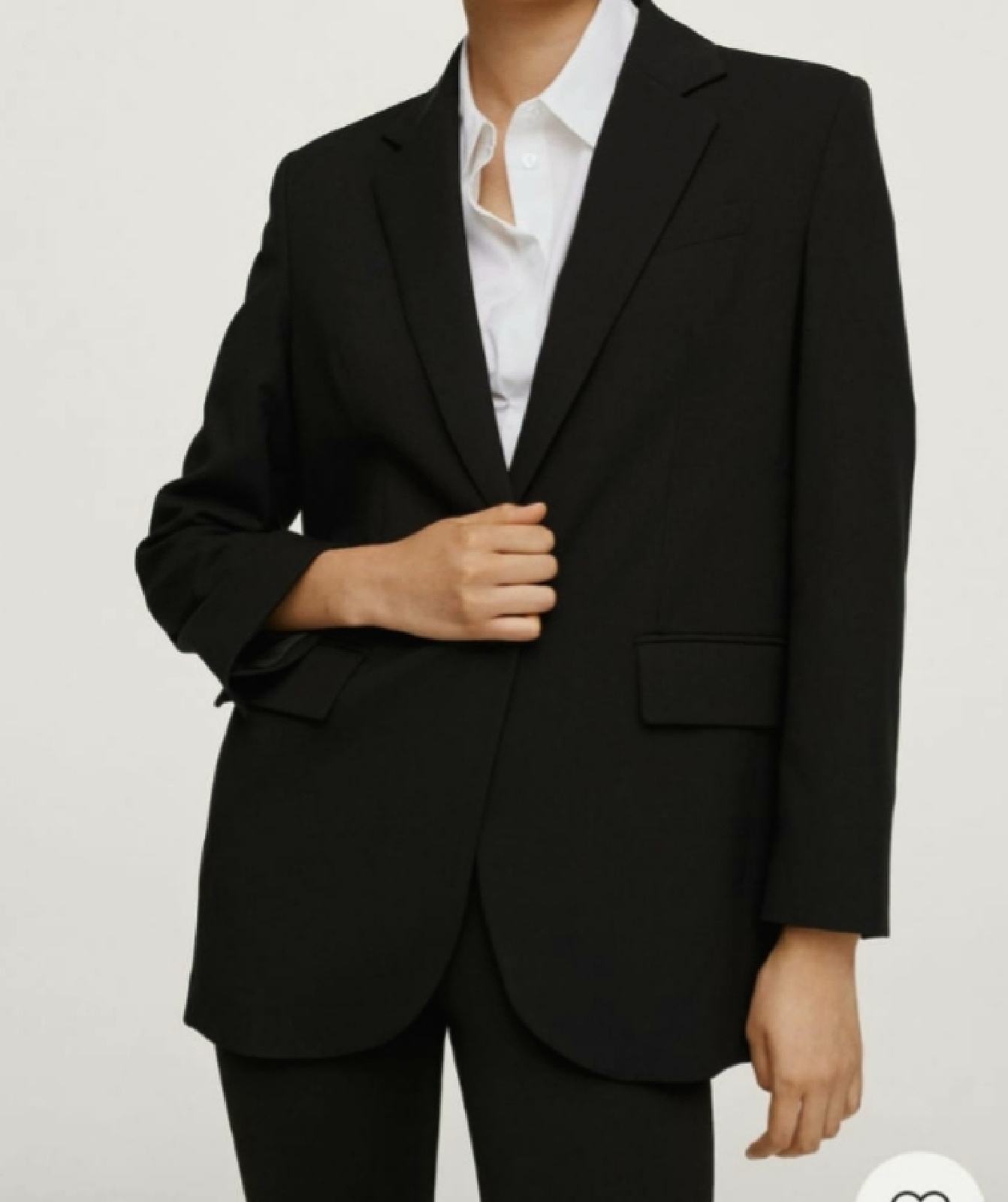 MANGO! TOP! OVERSIZED CRNI NOVI SAKO.IDEALAN ZA RAZNE PRILIKE..KOMBINA