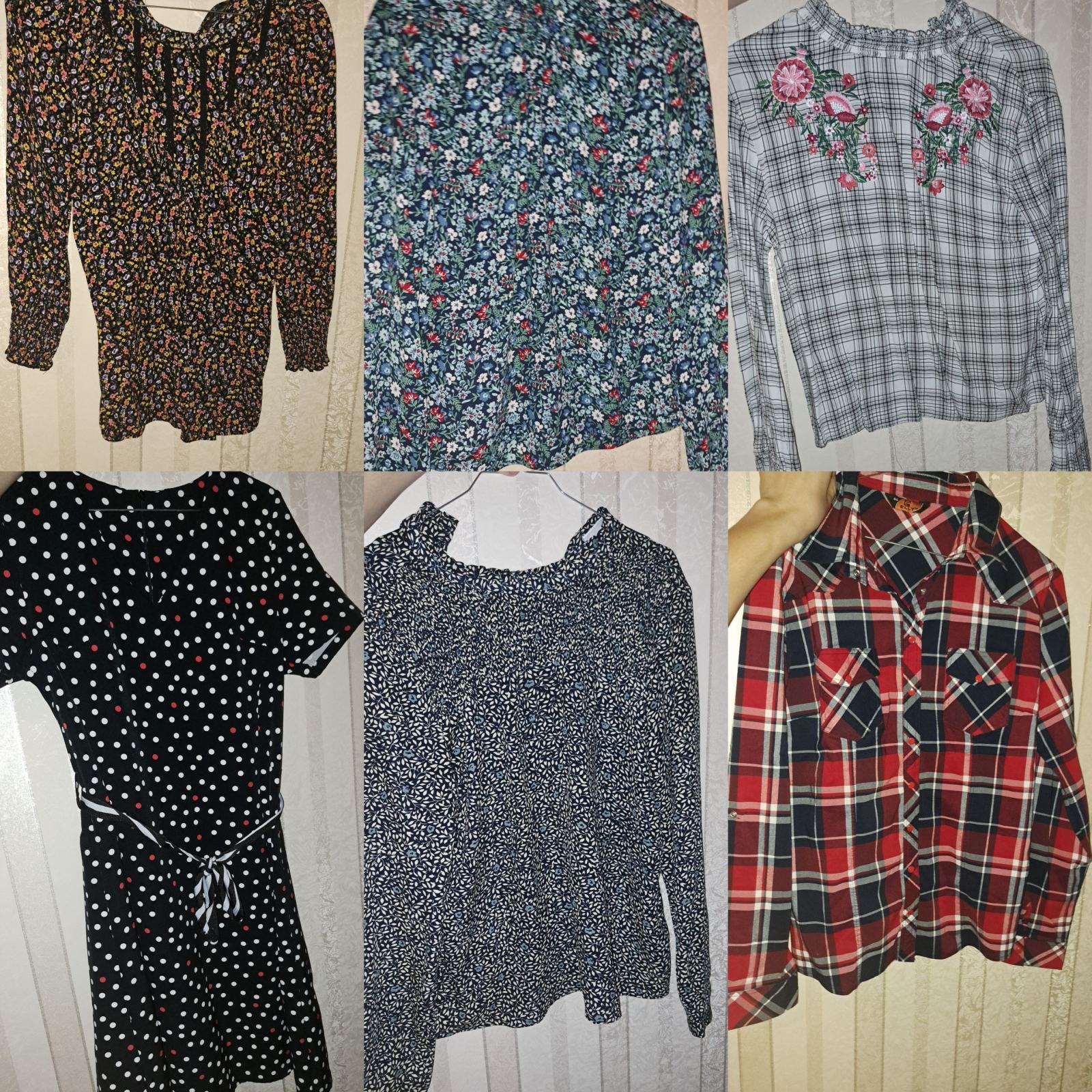 Lot 5 sarenih kosulja+haljina