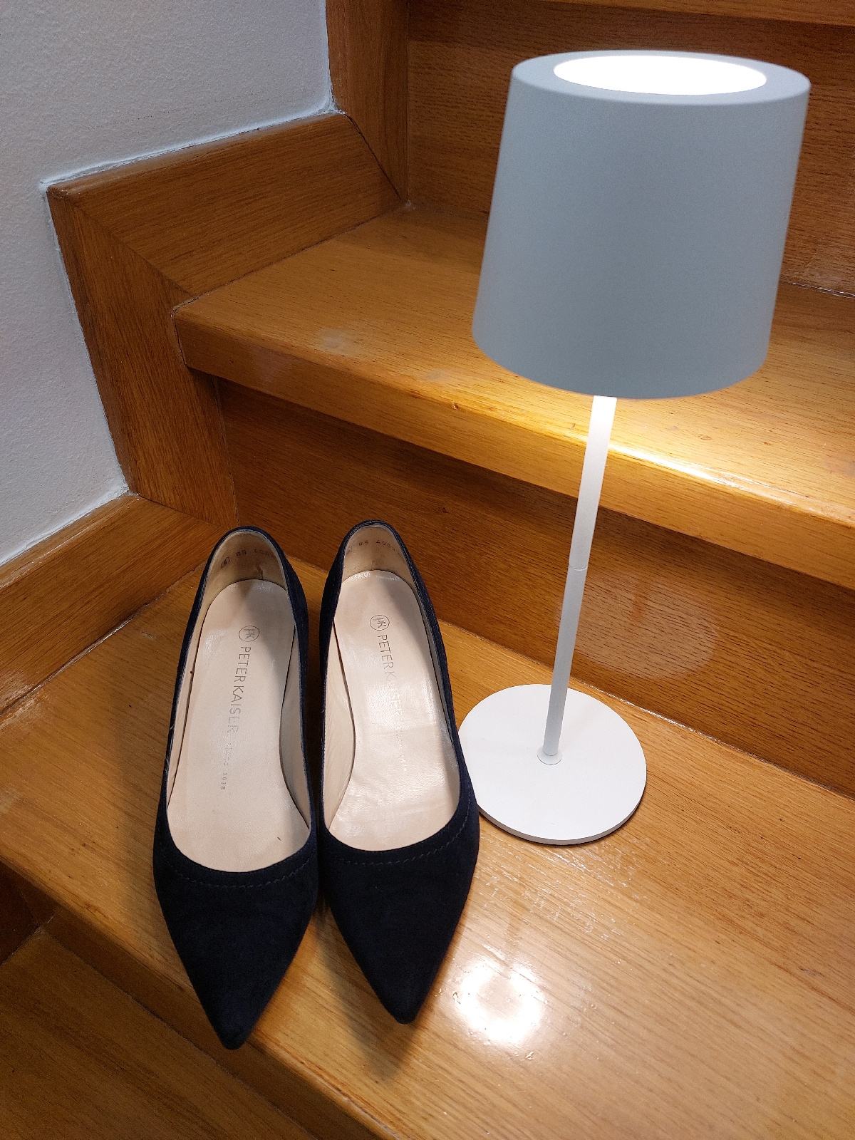 Noble German PETER KAISER classic highheel, blue, 5