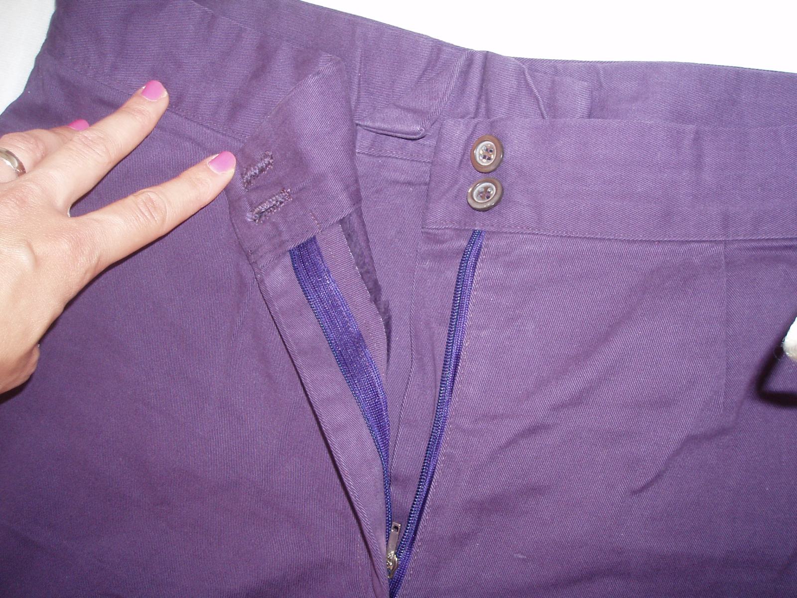 Ljubičaste lila keper hlače samo 30 kuna traperice