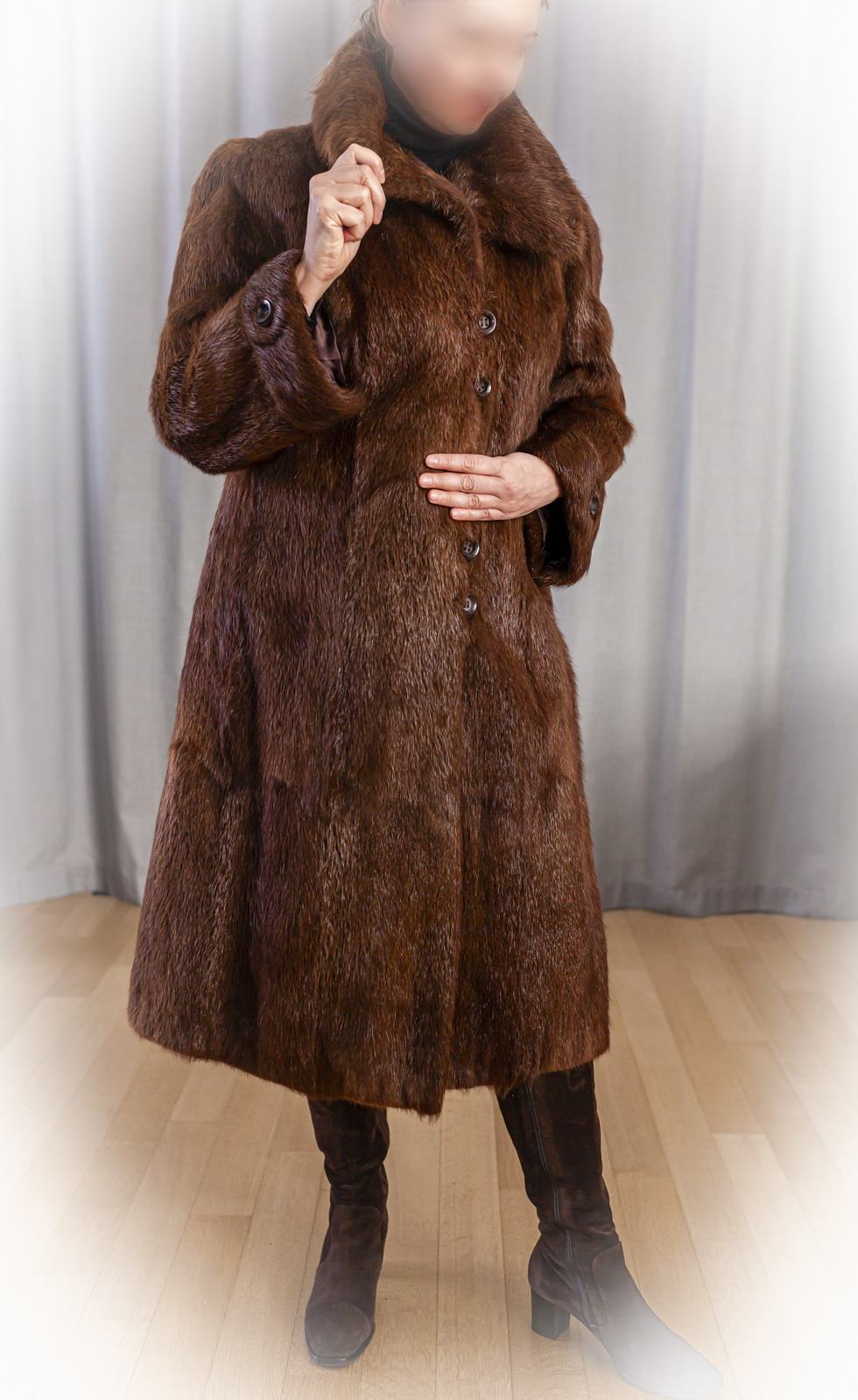 Ženska elegantna duga bunda od nerca