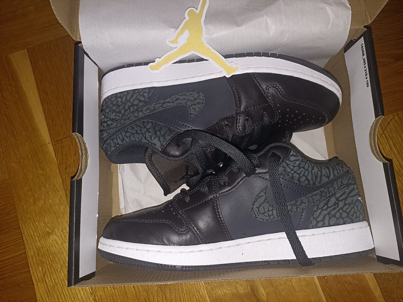 NIKE Air Jordan 1 Low Black Elephant -NOVO-