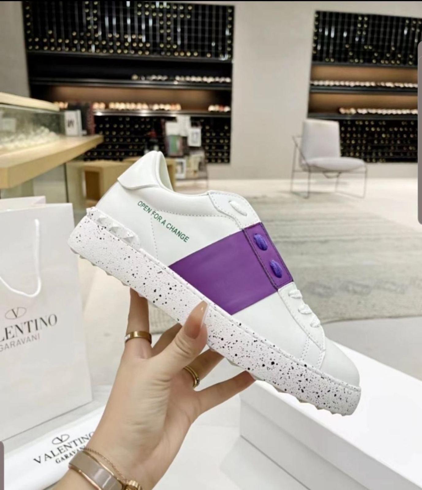 Valentino Garavani OPEN FOR A CHANGE SNEAKER IN BIO-BASED