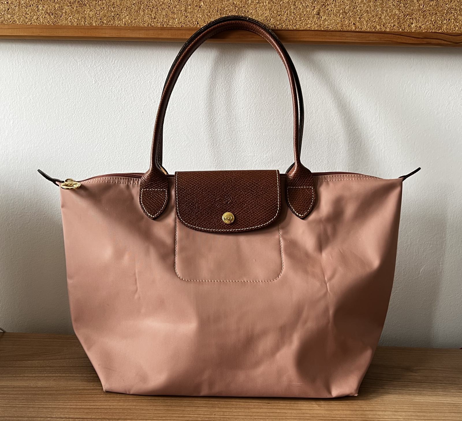 Torba Longchamp Le Pliage Original M Tote bag, colour Pink Tea