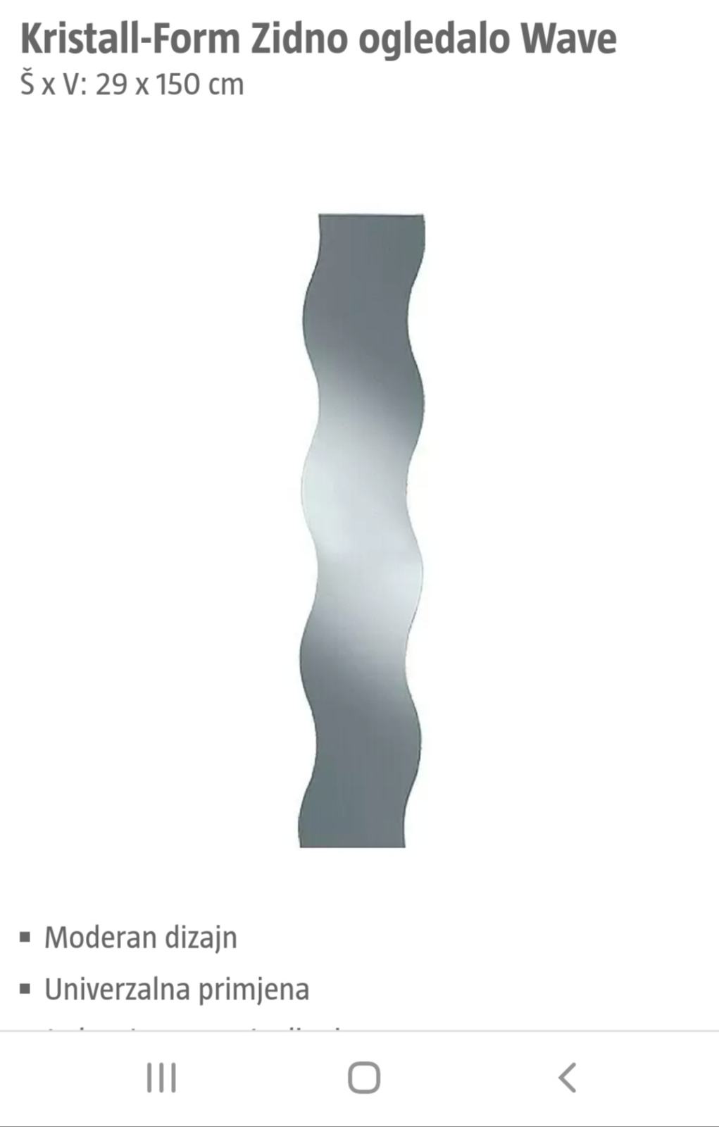 3 dekorativna ogledala u pola cijene