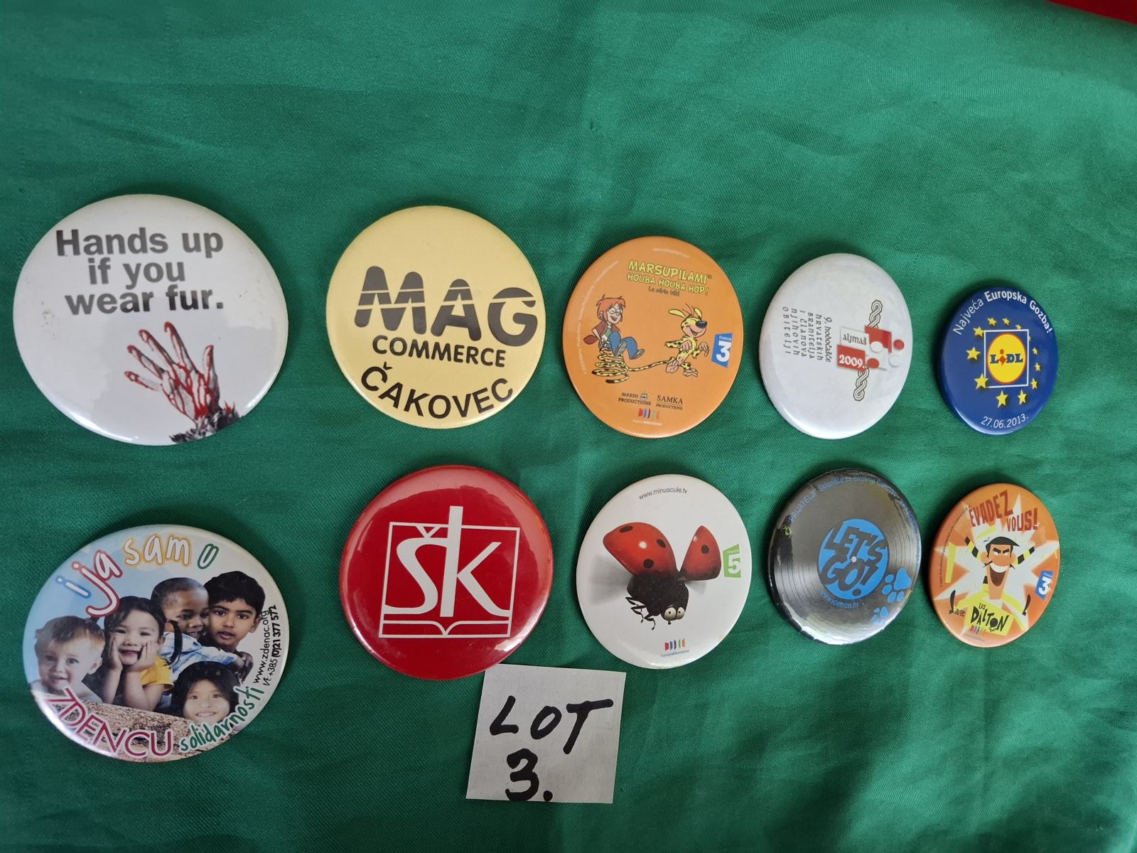 BEĐEVI. Lot-3. 10 komada razni-metal-veči. Mob