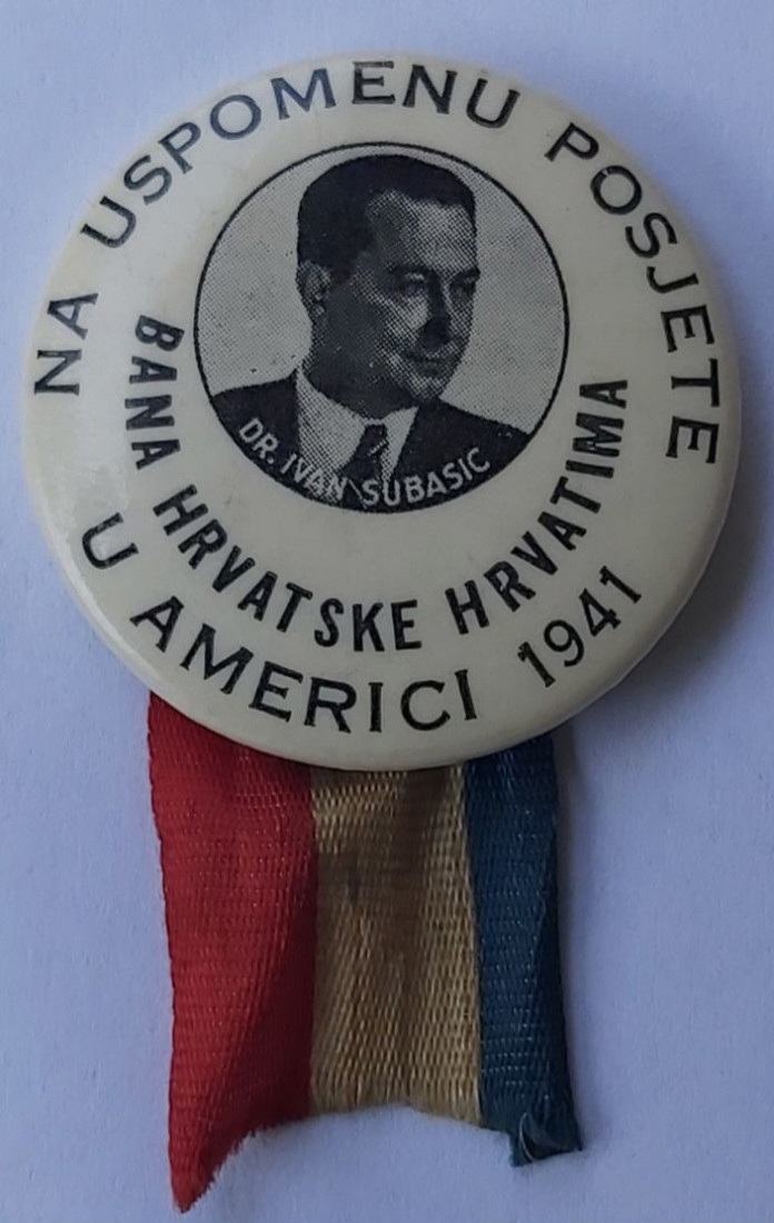 Dr. Ivan Subašić, Banovina Hrvatska NA USPOMENU POSJETE BANA