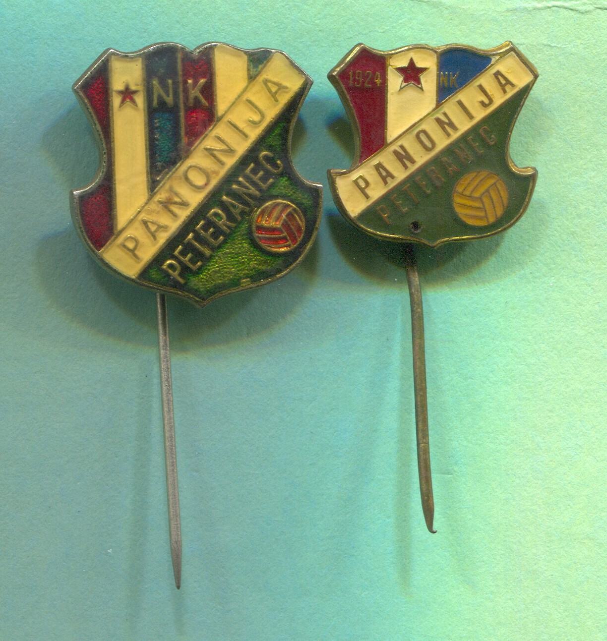 NOGOMET / FOOTBALL - NK PANONIJA PETERANEC, 2 kom.