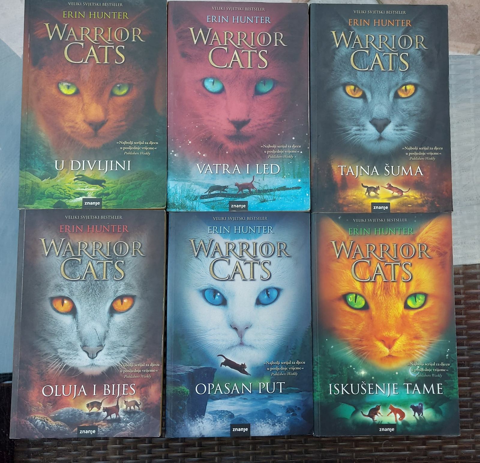 Warrior Cats, Erin Hunter, komplet 1-6