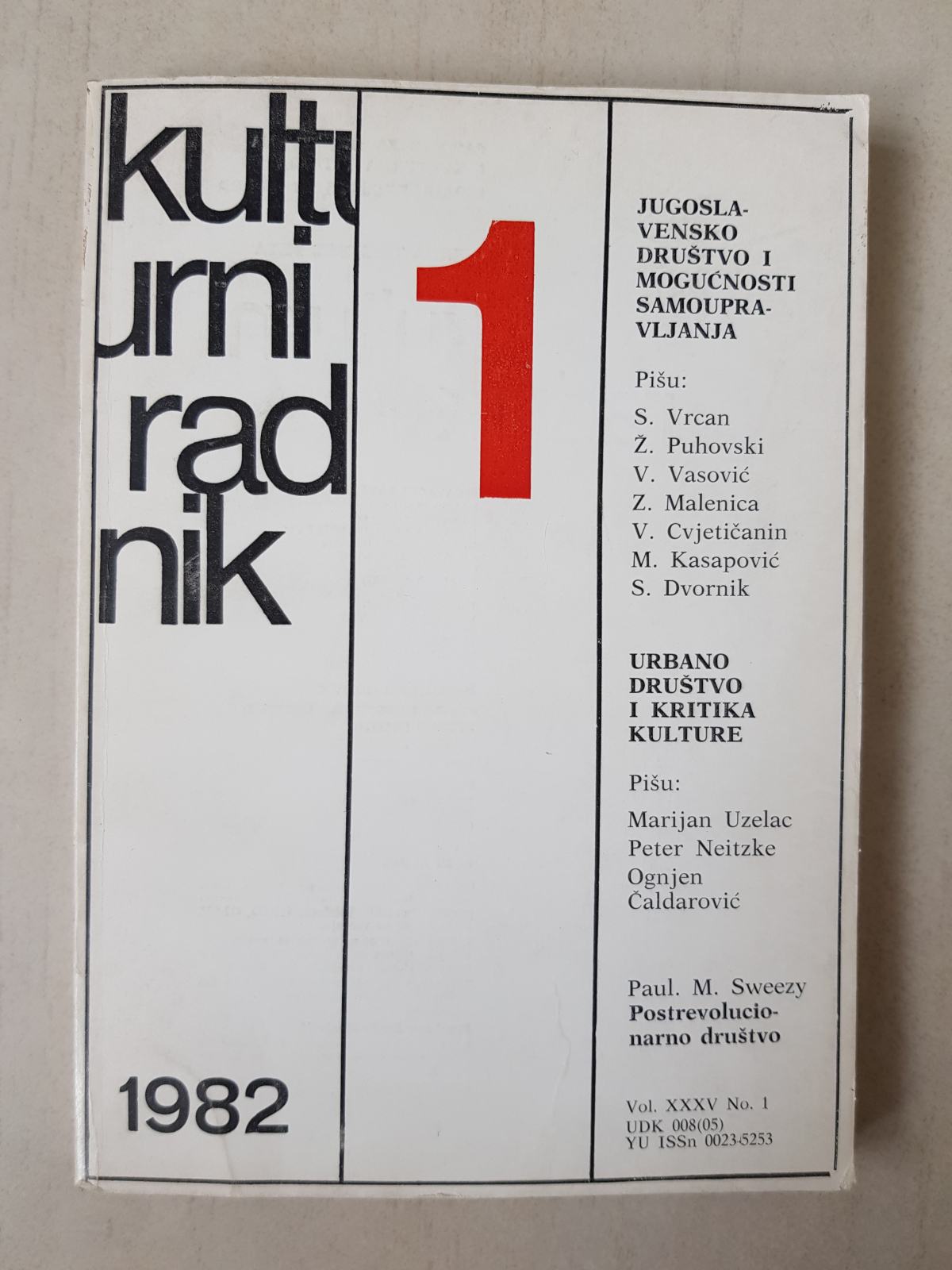Kulturni radnik 1 1982