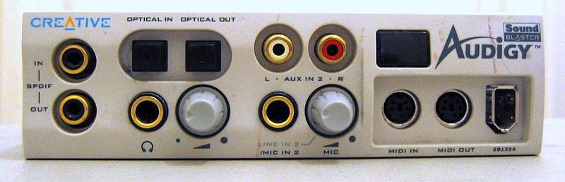 Creative Labs Audigy Sound Blaster SB0090 + front panel 5,25