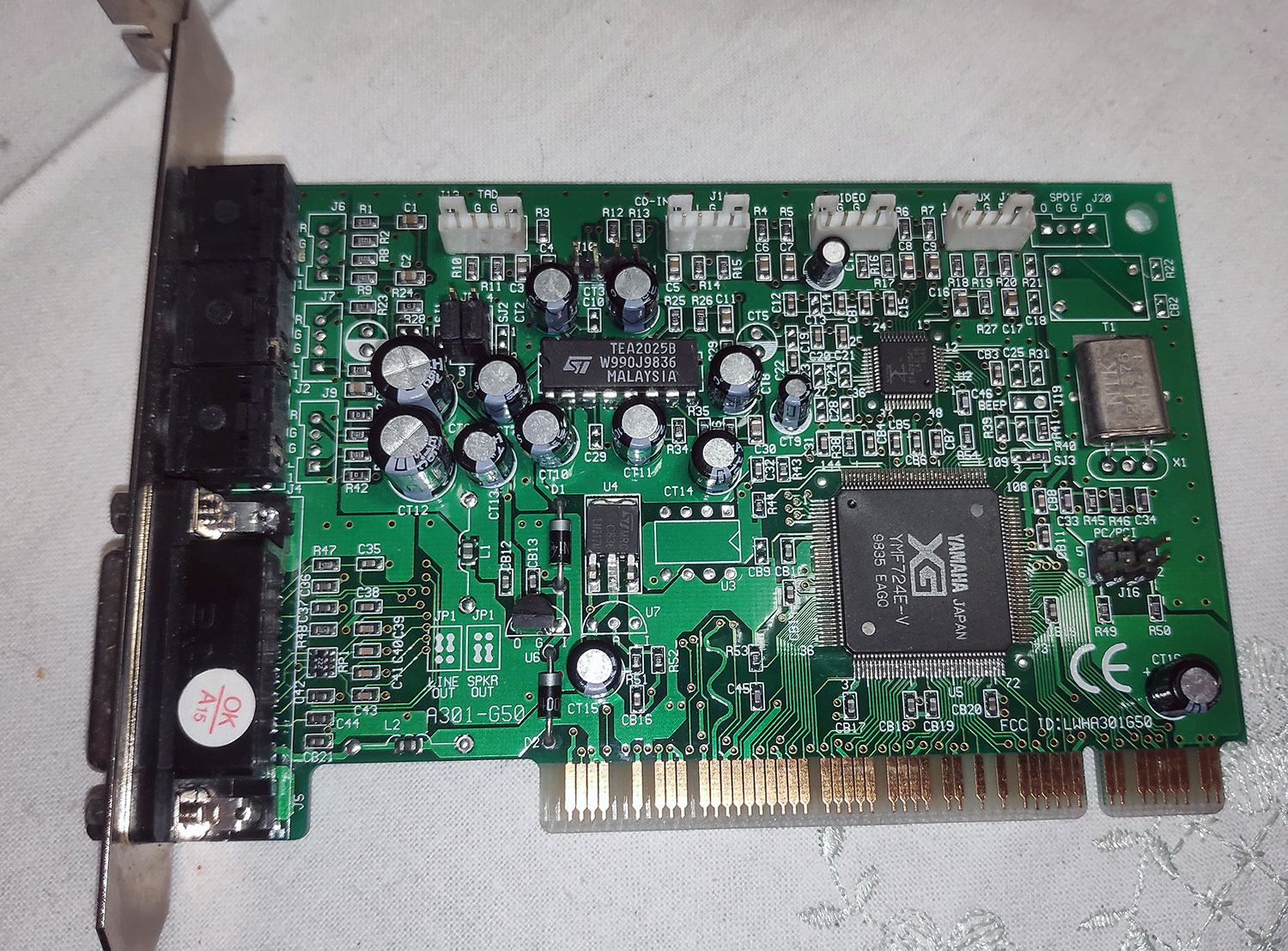 Retro audio zvučna kartica Yamaha XG PCI YMF724E-V A301-G50
