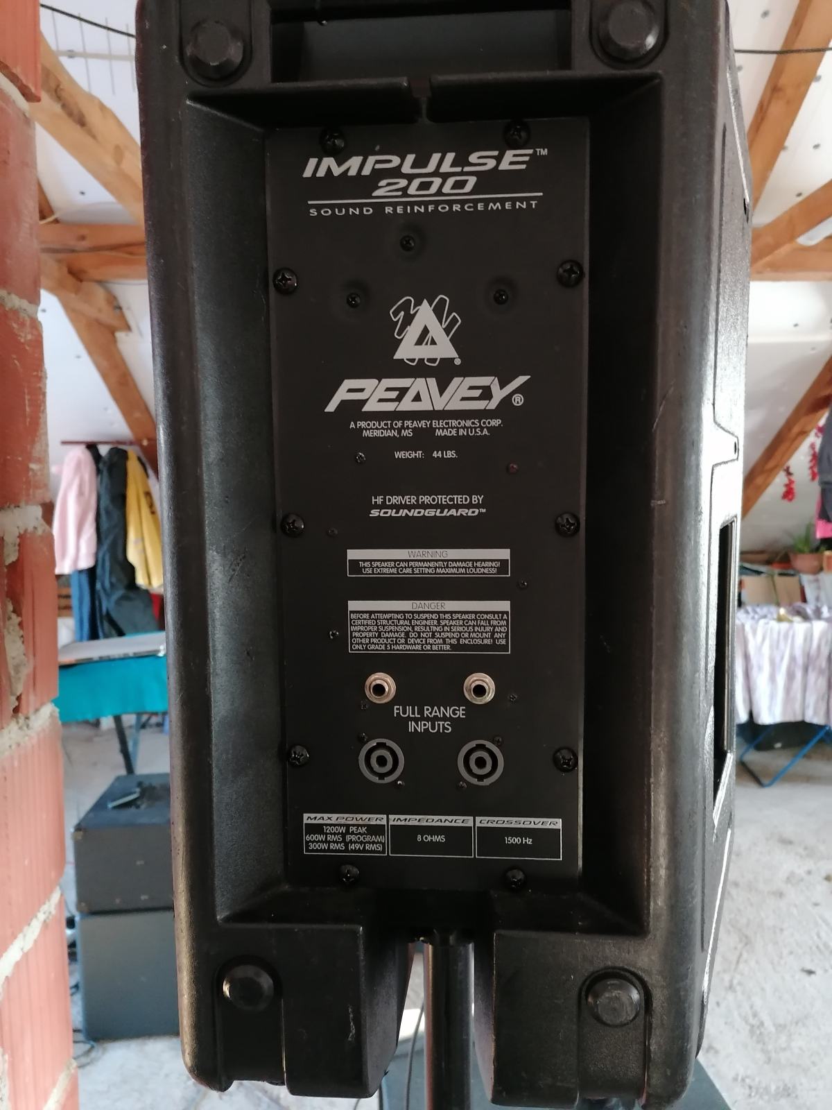 Peavey impulse 200 full range U. S. A