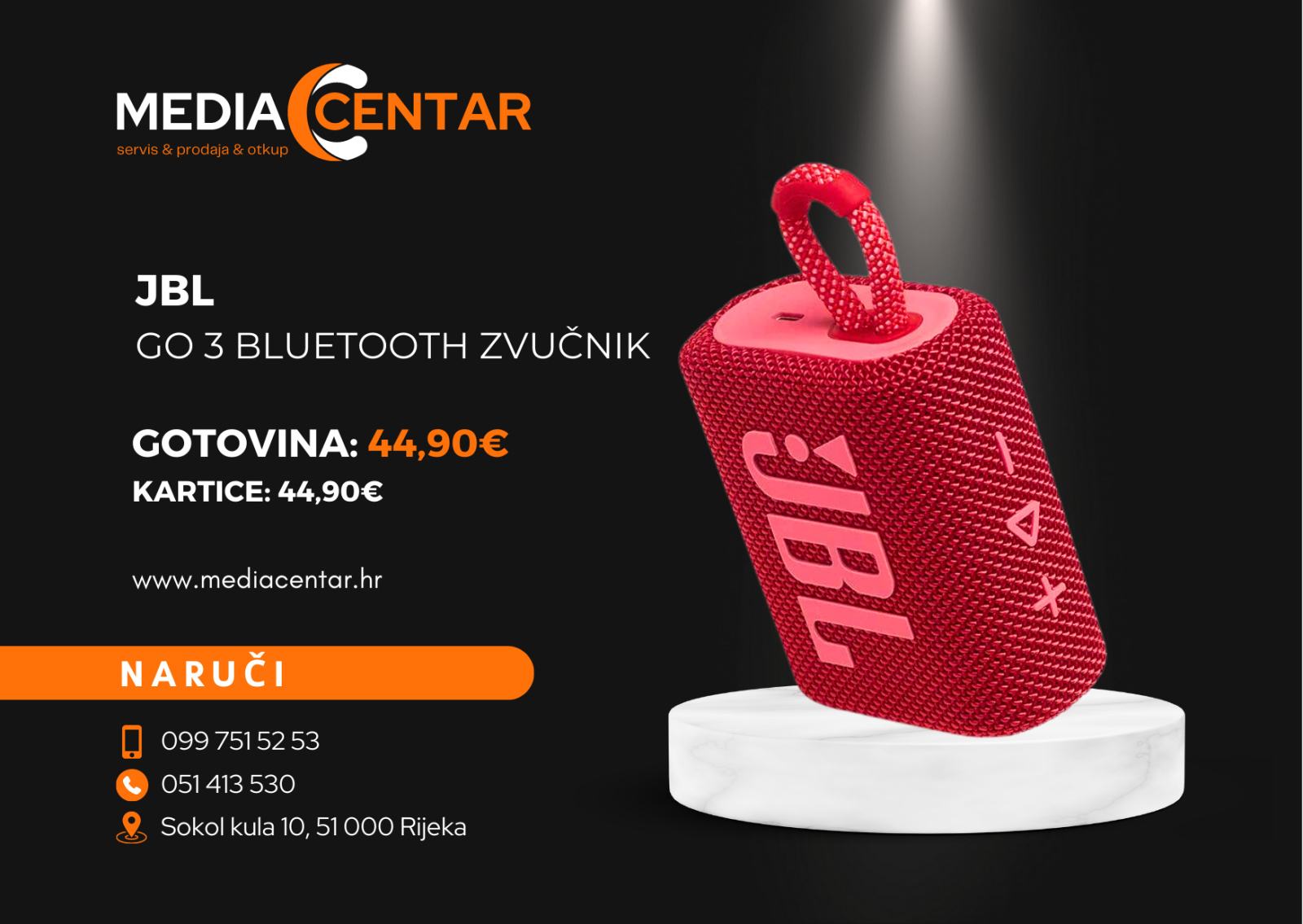 JBL GO 3 - R1, račun, jamstvo
