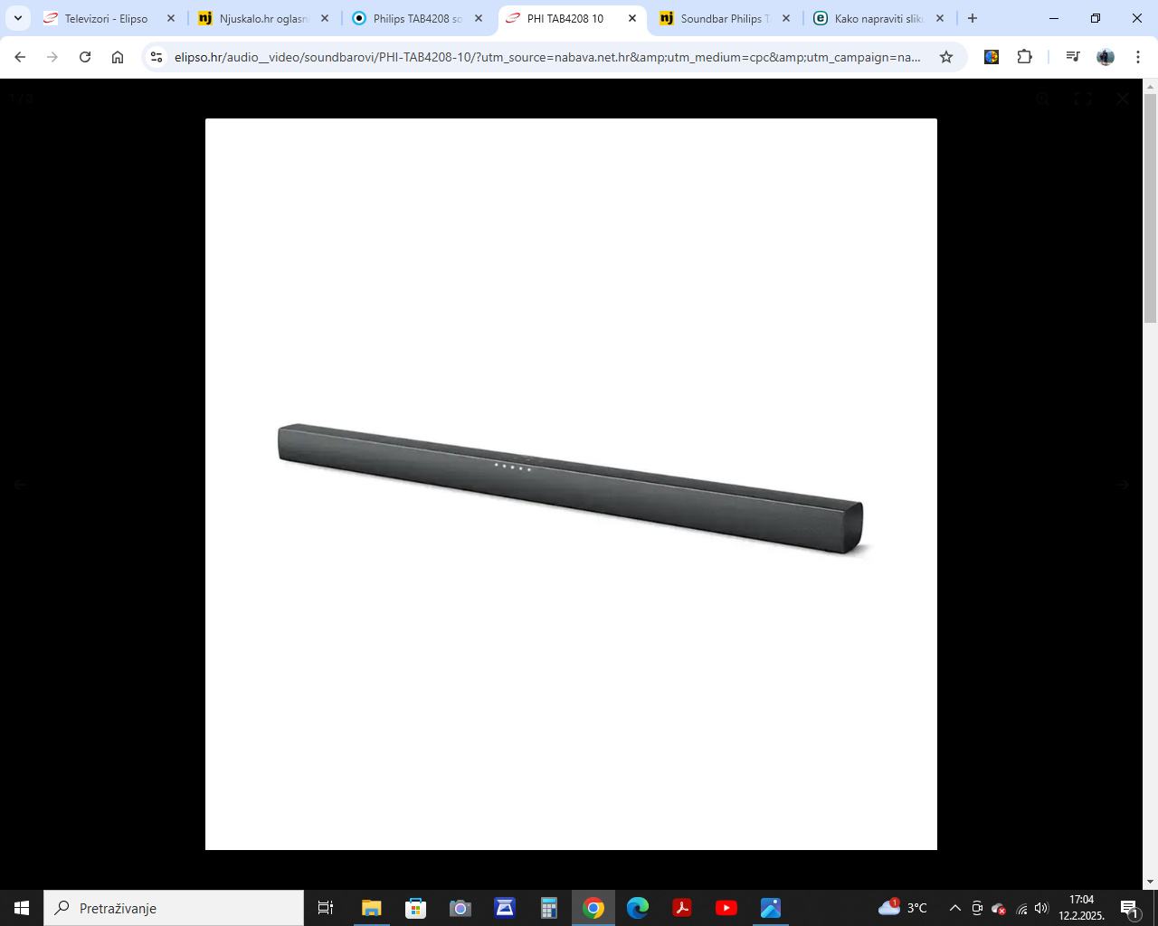 SOUNDBAR Philips TAB4208/10 2.0 Bluetooth
