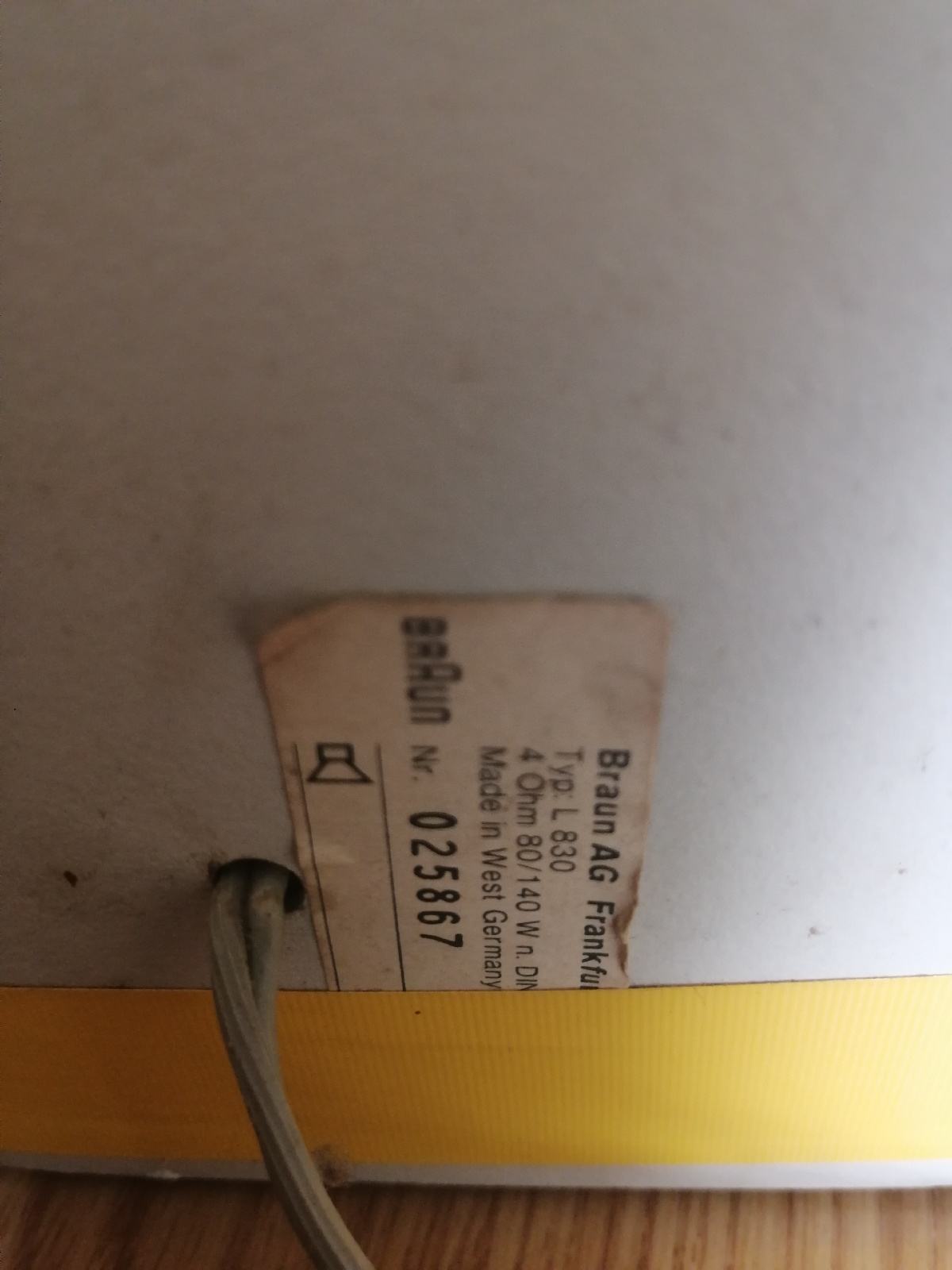 Braun l830 zvučnici
